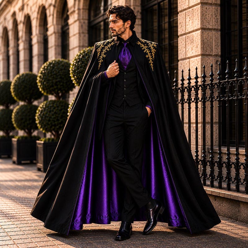 Gothic Suit With Cape - Etsy