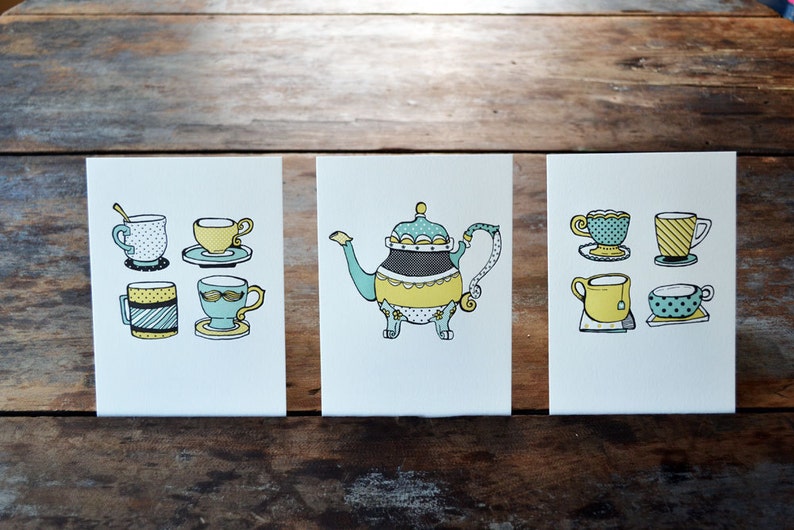Tea For Two Print / Gift for Tea Lover / Gift for Teacher / | Etsy