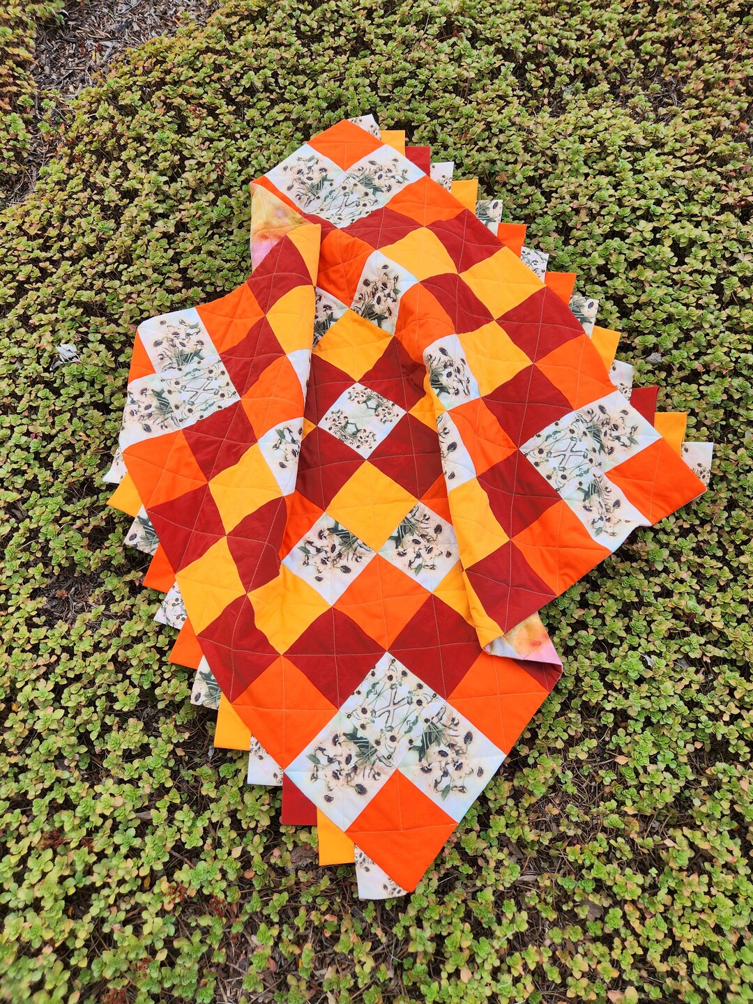 Custom Designed Fabric Sunflower Sunset Masterpiece Quilt - Etsy
