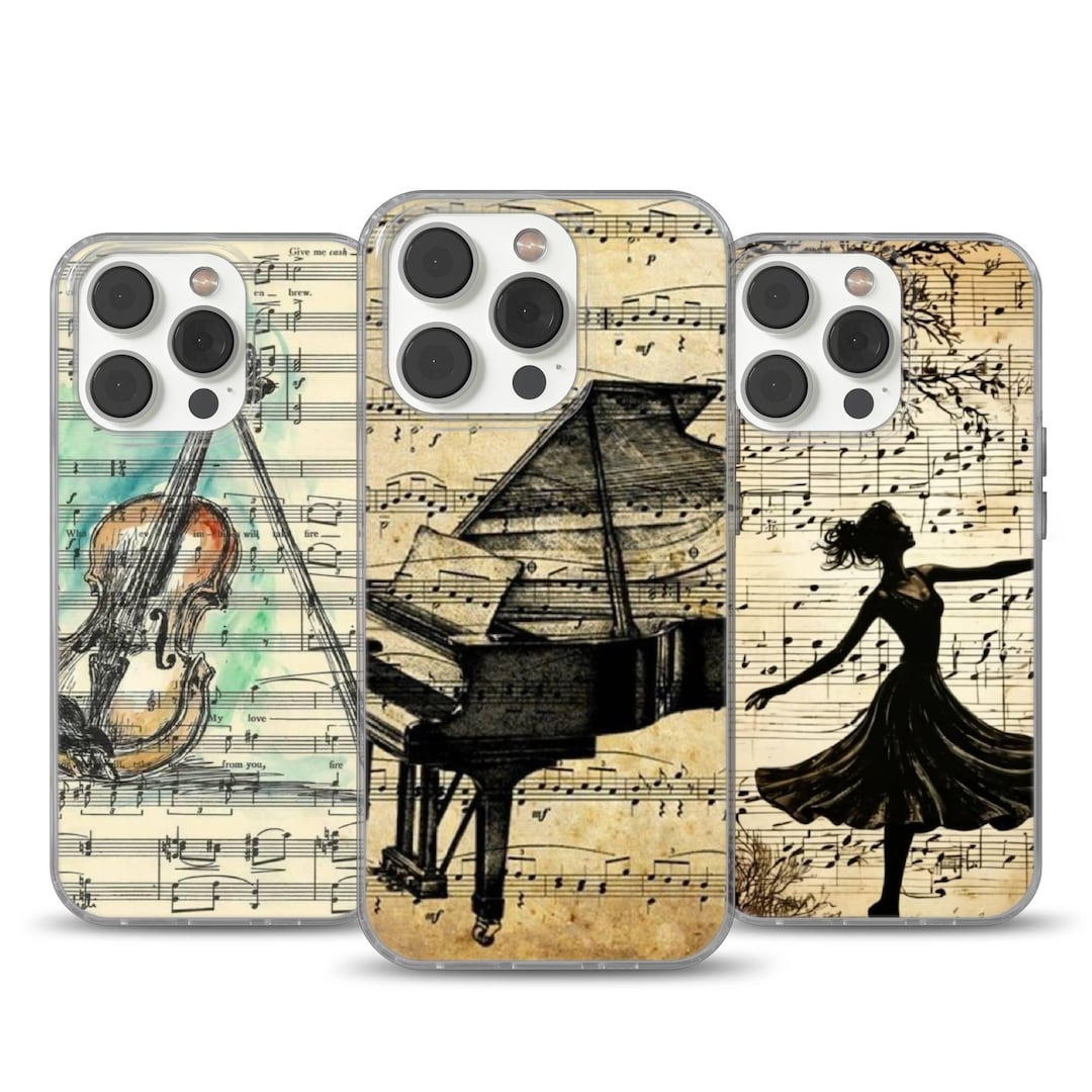 Classical Music Phone Case Musical Notes Cover Symphony and Harmony ...