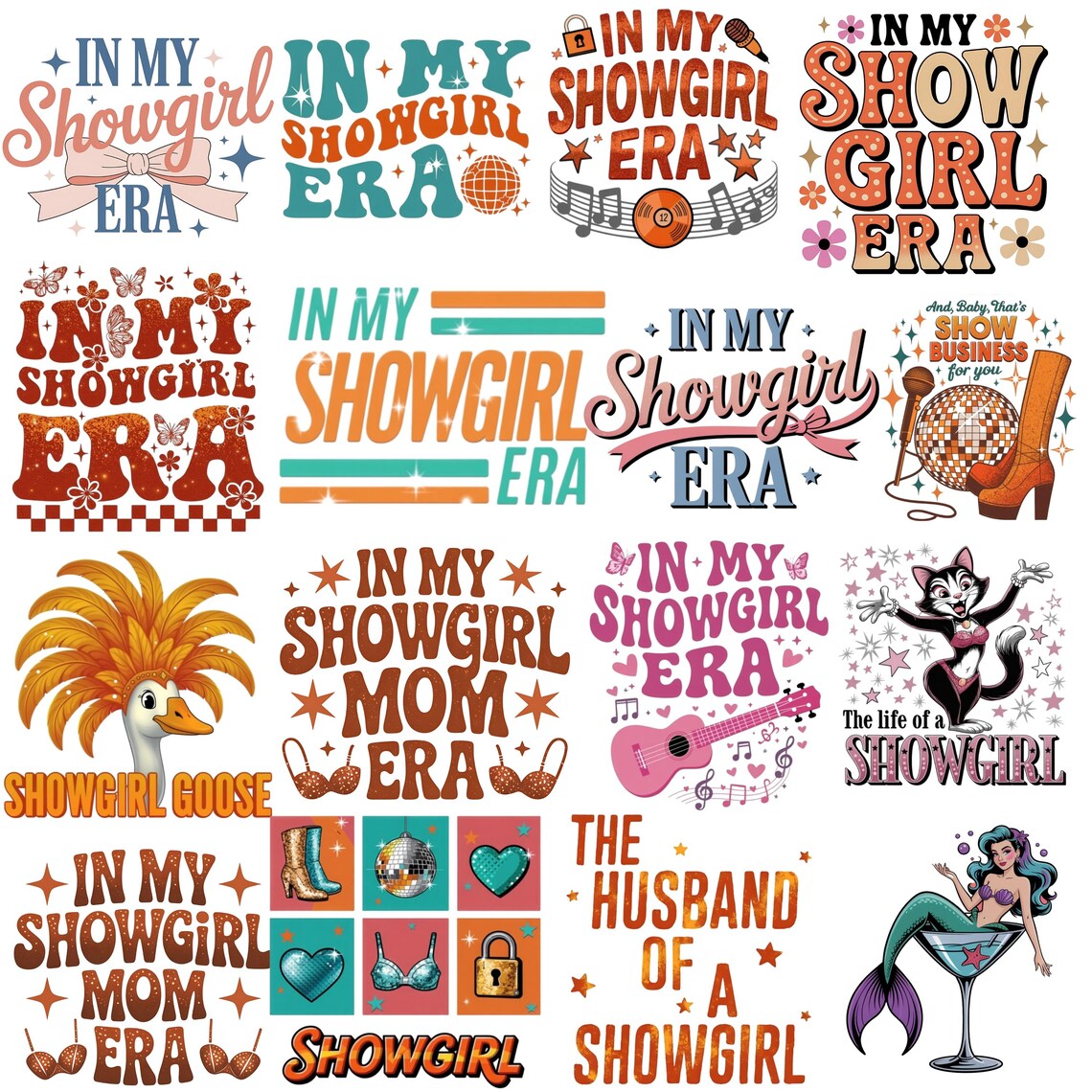 Showgirl Era PNG Bundle, Retro Graphics (digital Download) - Etsy