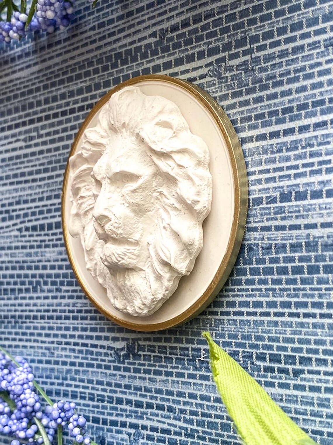 New! Lion of Judah Intaglio, Plaster Cast, Religious Art, Catholic ...