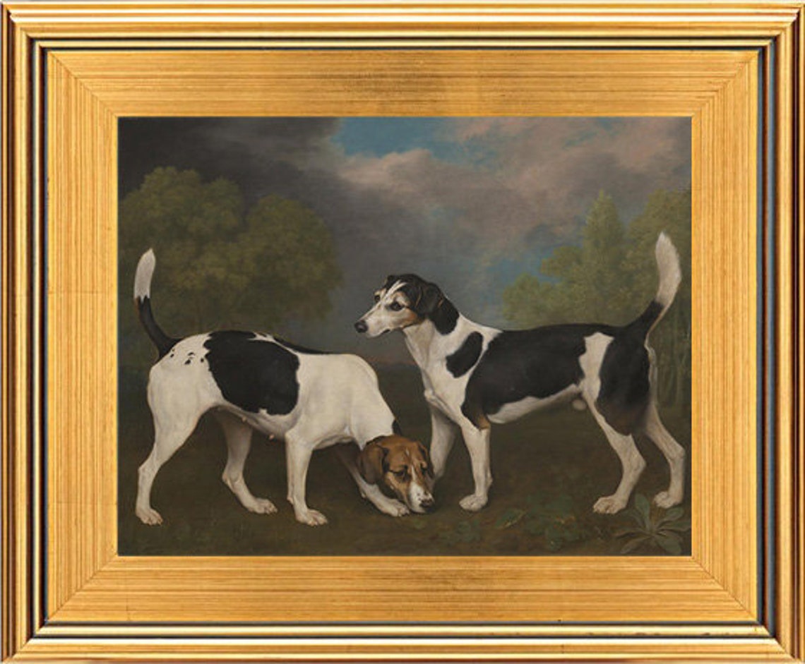 Fab Dog Oil Painting Print on Canvas Hounds George Stubbs - Etsy