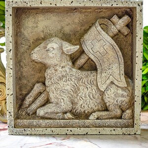Lamb of God Garden Plaque, Agnus Dei, Wall Decor - Etsy
