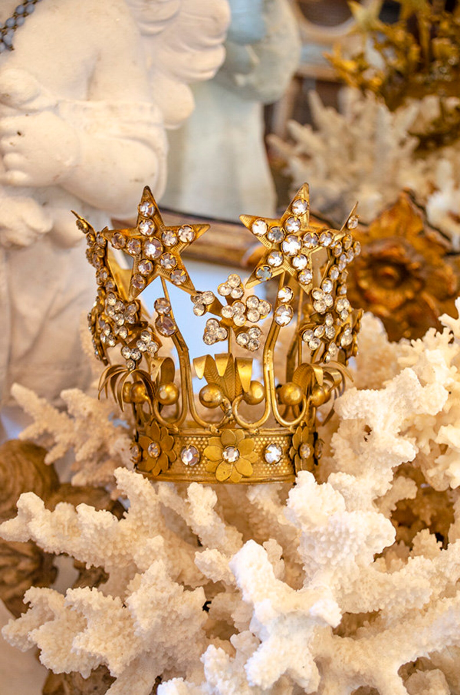 French Style Corona Crown Madonna Crown Stars Flowers - Etsy