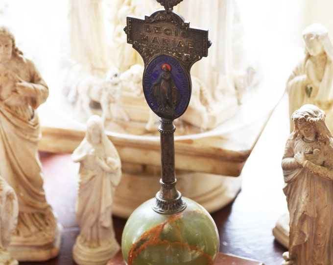 RARE Vintage Legion of Mary Icon Statue, Legoio Mariae, Catholic Church ...