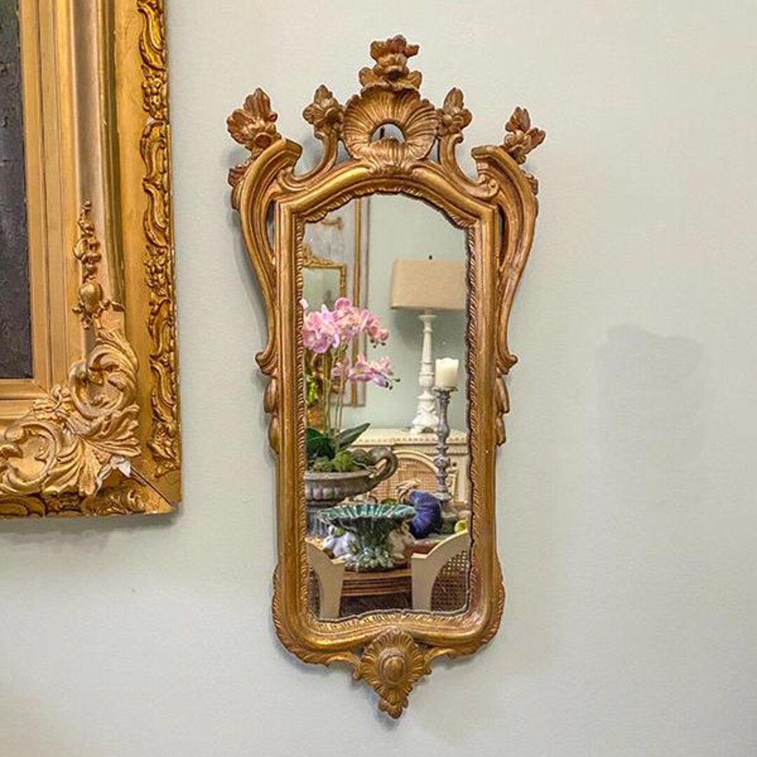 Vintage Italian Mirror, Borghese Italy, Gilt - Etsy