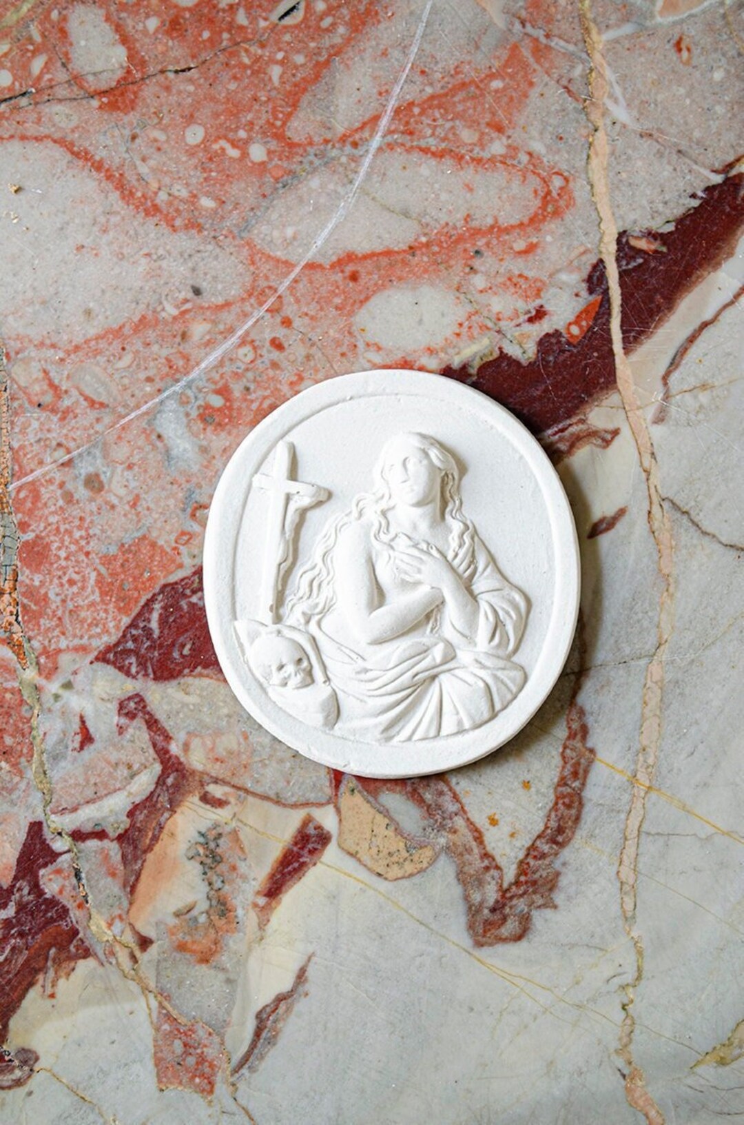 NEW St Mary Magdalene Grand Tour Religious Intaglio, Plaster Casting - Etsy