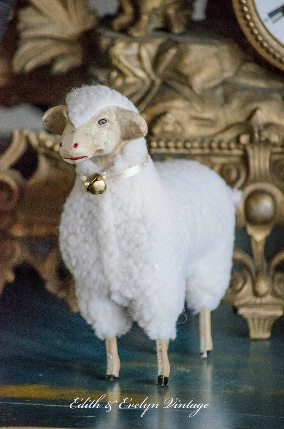 German Style Sheep With Stick Legs, Wooly Sheep - Etsy