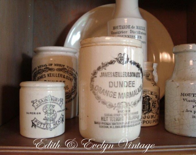 Vintage Dundee Marmalade Pot England Crock Jar - Etsy