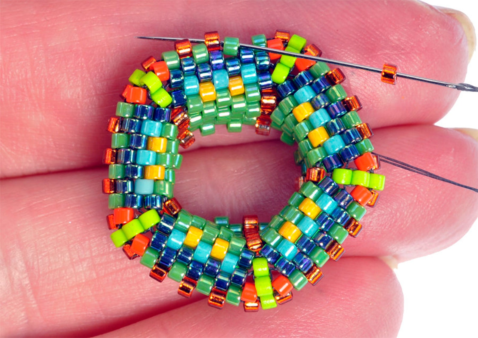 The carnival Geometric Beaded Beads Bracelet - Etsy