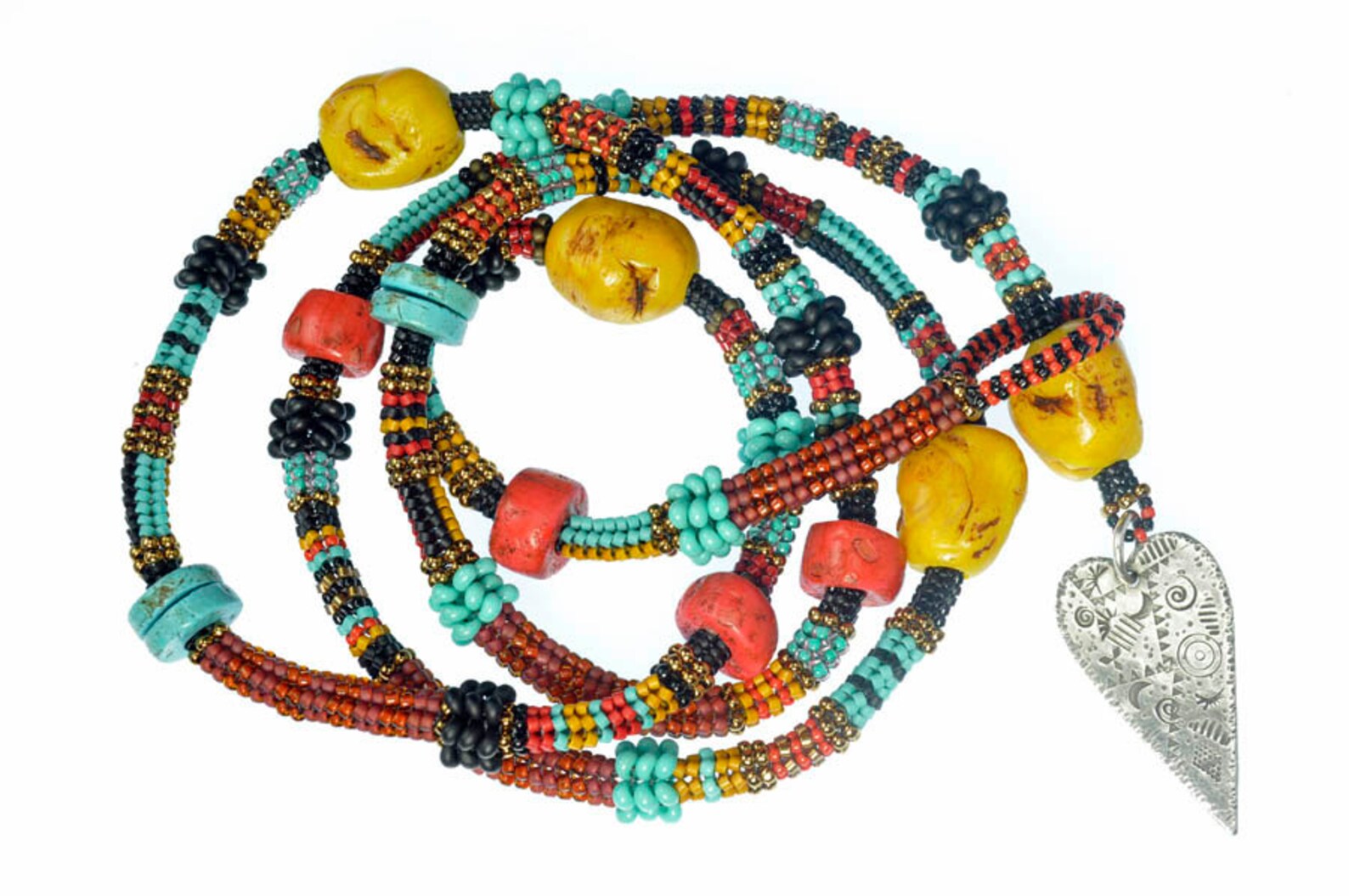Tutorial for the tibetan Inspired Beaded Rope Necklace - Etsy
