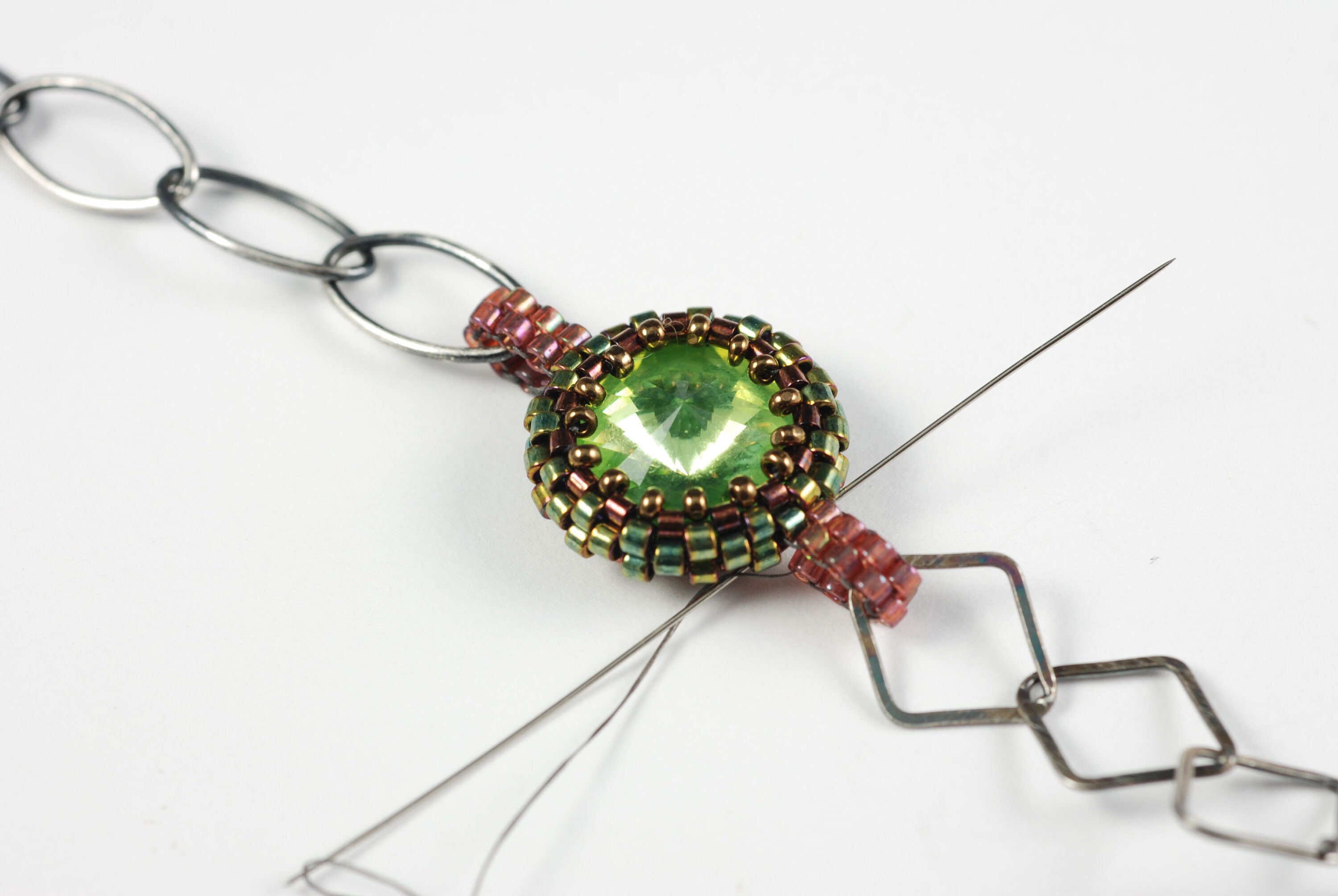 Tutorial for fit for a Queen Beaded and Bejeweled Necklace - Etsy