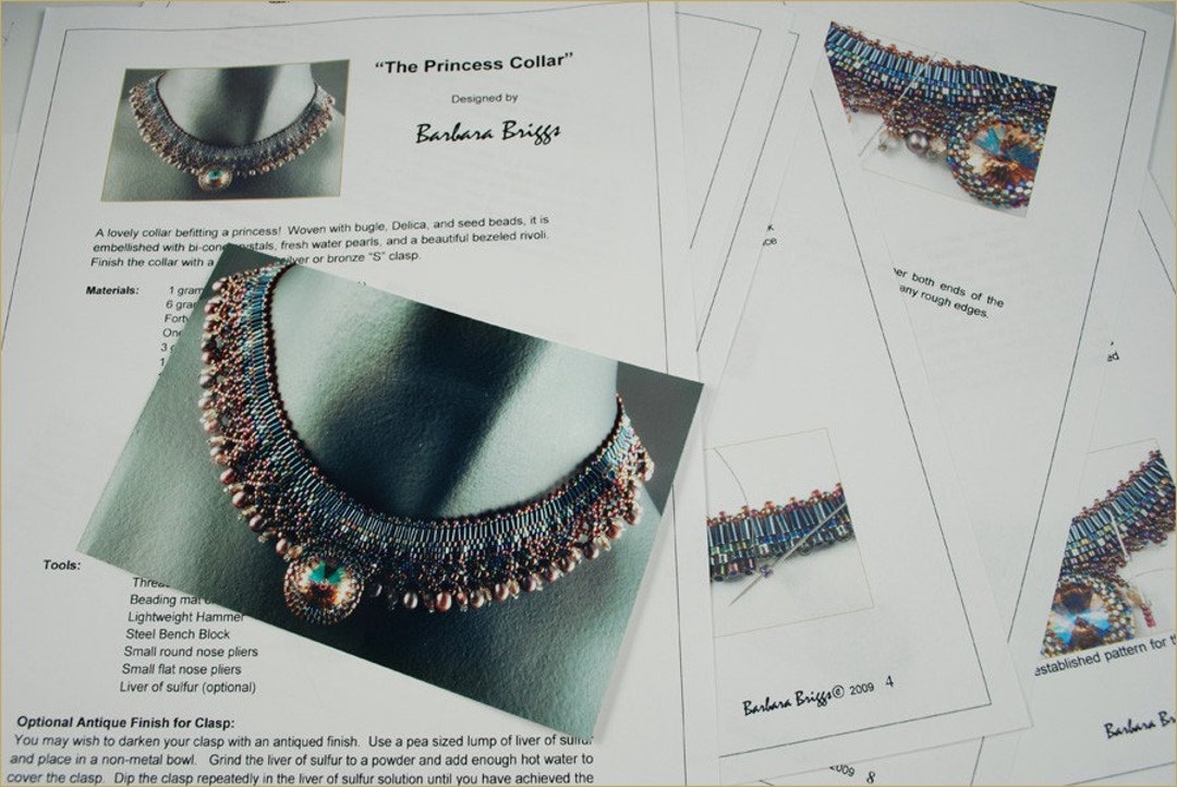 SALE! Tutorial for "the Princess Collar" - Etsy