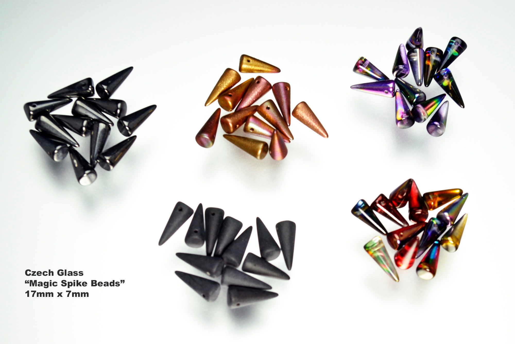 Czech Glass 7mm X 17mm Magic Spike Beads - Etsy
