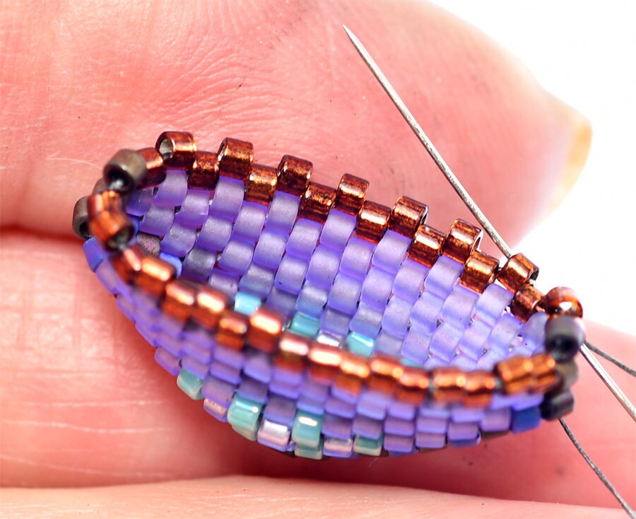 Tutorial for puffy Pillowed Beaded Beads Necklace - Etsy