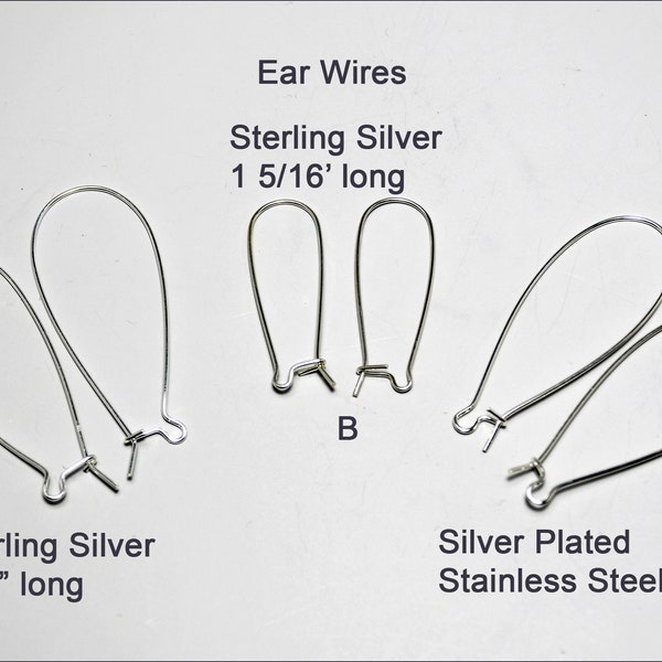 Long Ear Wires - Etsy