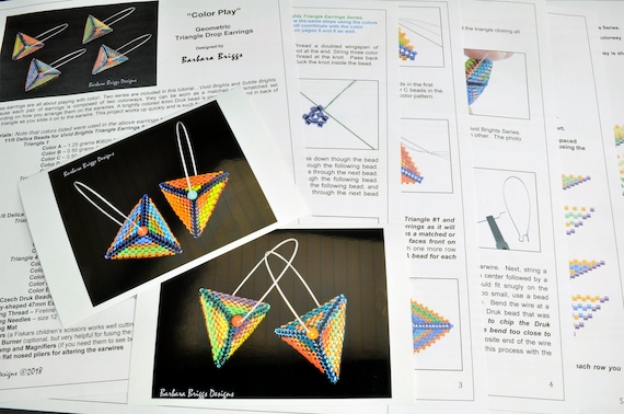 Tutorial for the color Play Geometric Triangle - Etsy