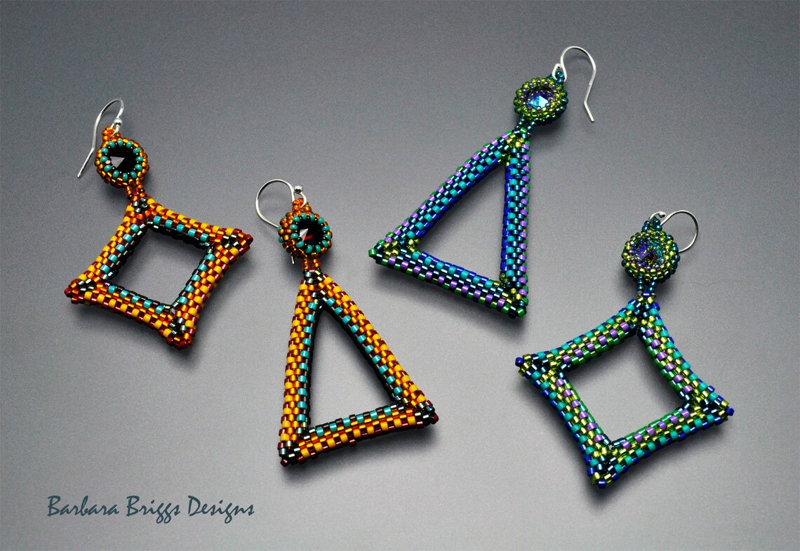 Tutorial for geometric Square Diamond and Isosceles - Etsy