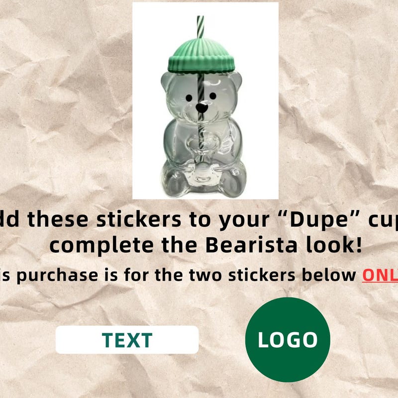 Mini Cup Decal - Etsy