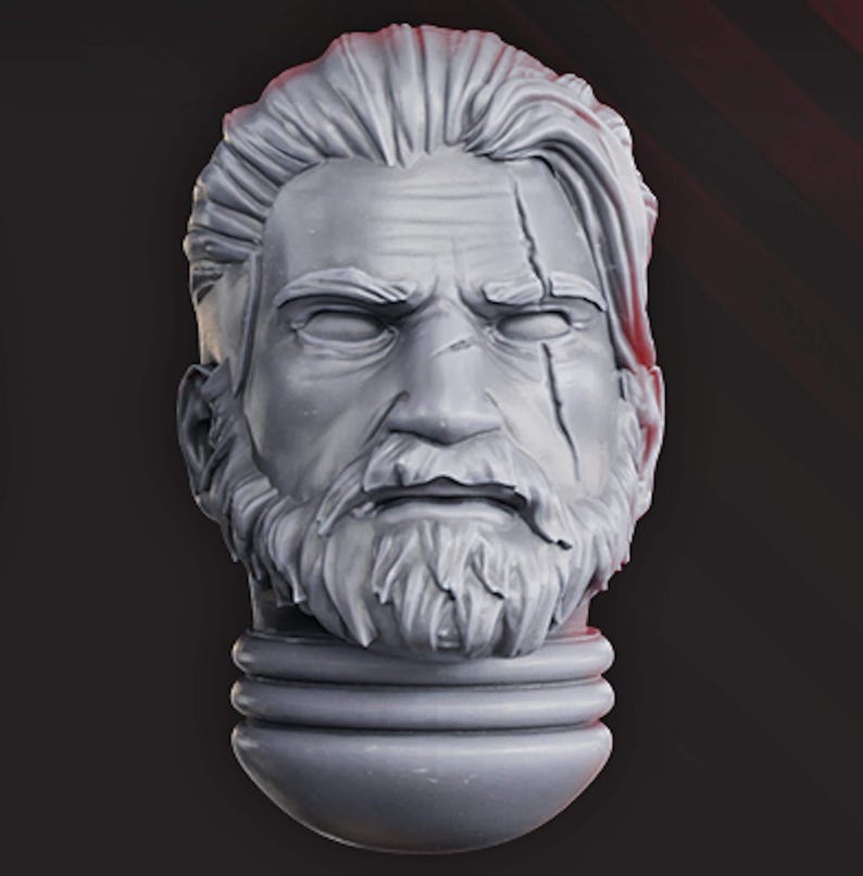 8mm Hero Heads | Set of 5 Legendary Heroes Heads | 8K High Detail Male ...