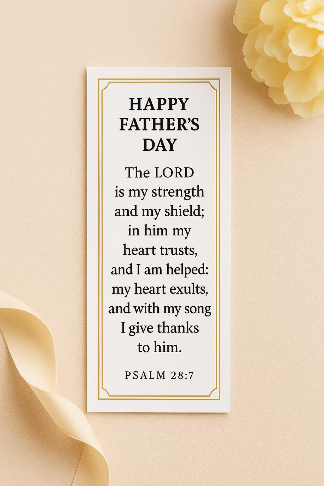 Happy Father’s Day Printable Bookmark | Digital Download | Thoughtful ...