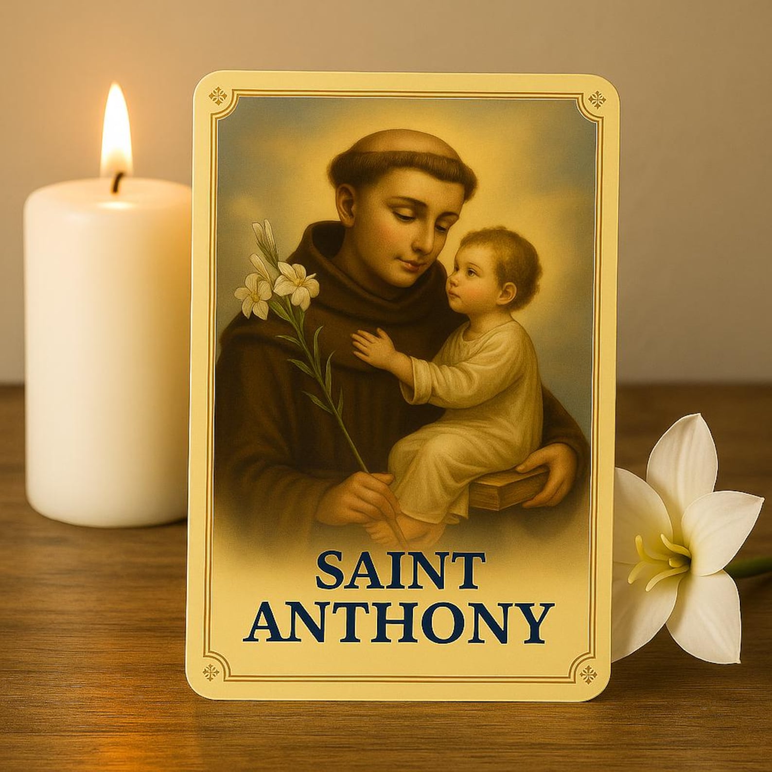 Saint Anthony Prayer Card | Catholic Printable | Christian Digital ...