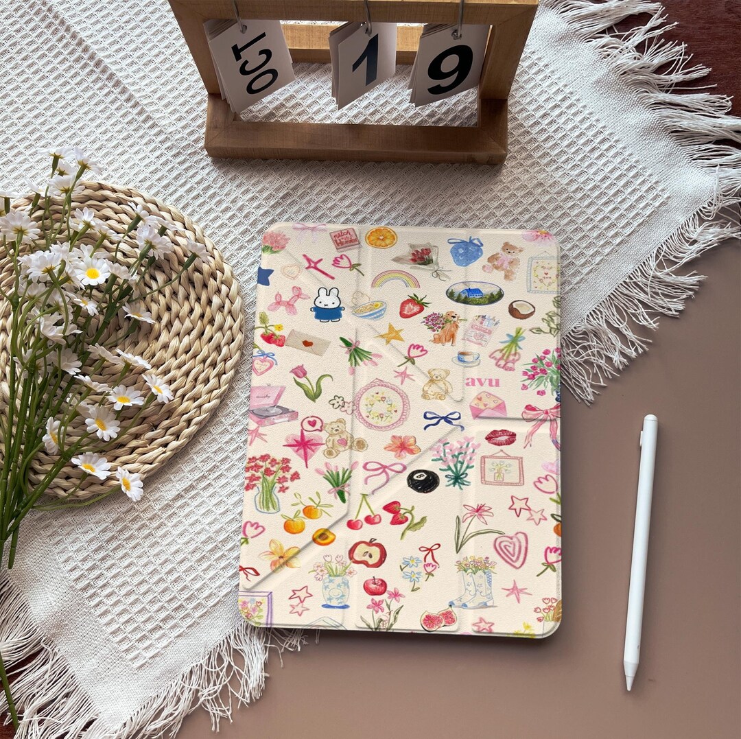 Cute Elements Y Fold iPad Case for iPad 11 2025, iPad Air 6/5/4 Pro 10 ...