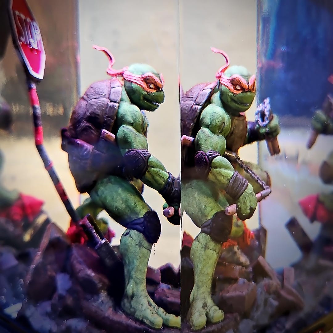 Mutant Ninja Night Light, Custom Night Light, Table Lamp, Custom Desk ...