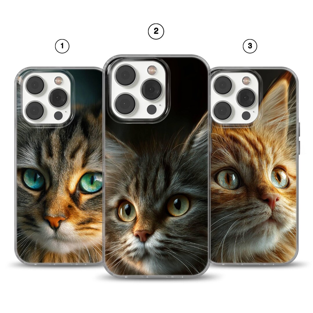 Cute Cat Phone Case Phone Case Photorealistic Cat Cover for iPhone 16e ...