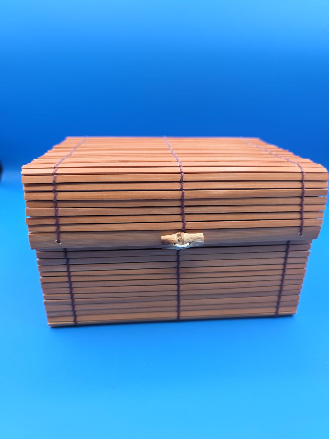 Handcrafted Bamboo Roll-top Storage Box – Natural Asian Style - Etsy