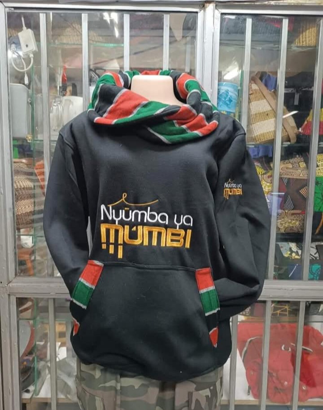 Kenyan Flag Snoode Neck Hoodies, Unisex Hoodies,handwoven Warm Hoodies ...
