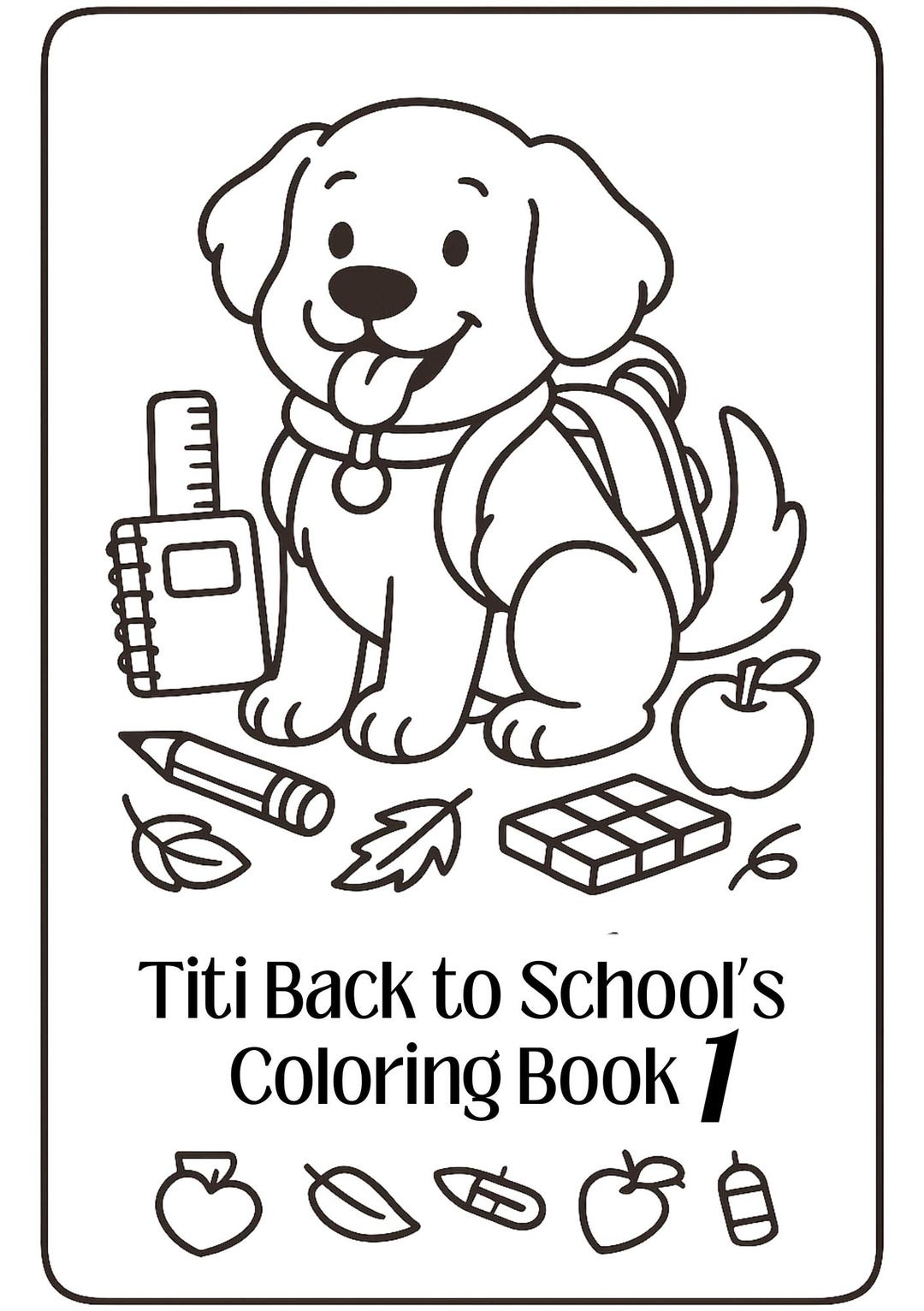 Titi Back to School's Coloring Book 1 - Etsy