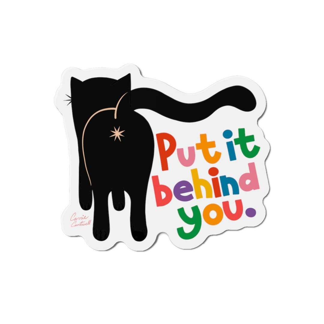 Cat Butt - Kitty Bum Magnet | Crazy Cat Lady Cat Theme Decor for Cat ...