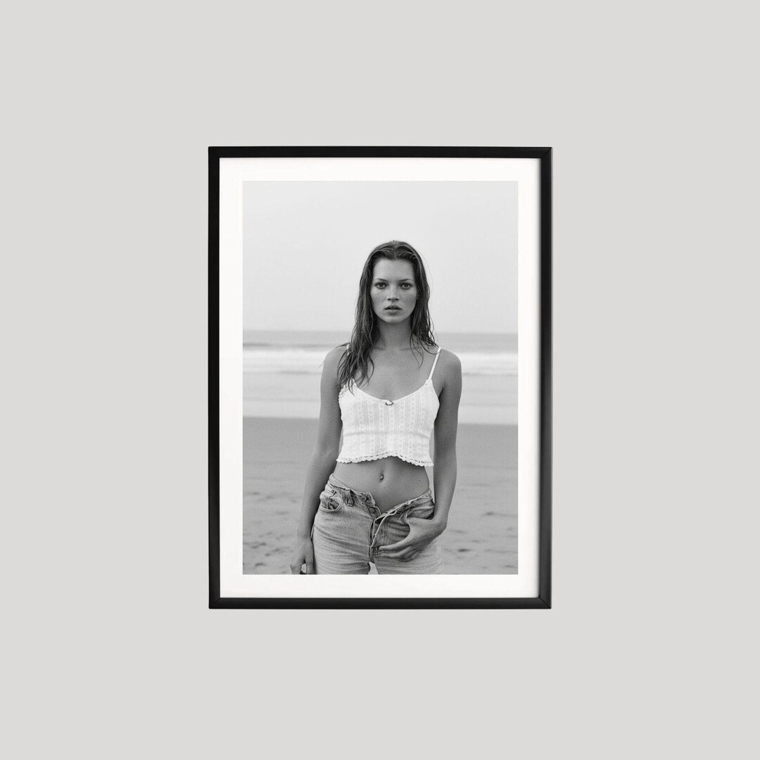 Kate Moss Poster, Photography Prints, Vintage Black & White Poster ...