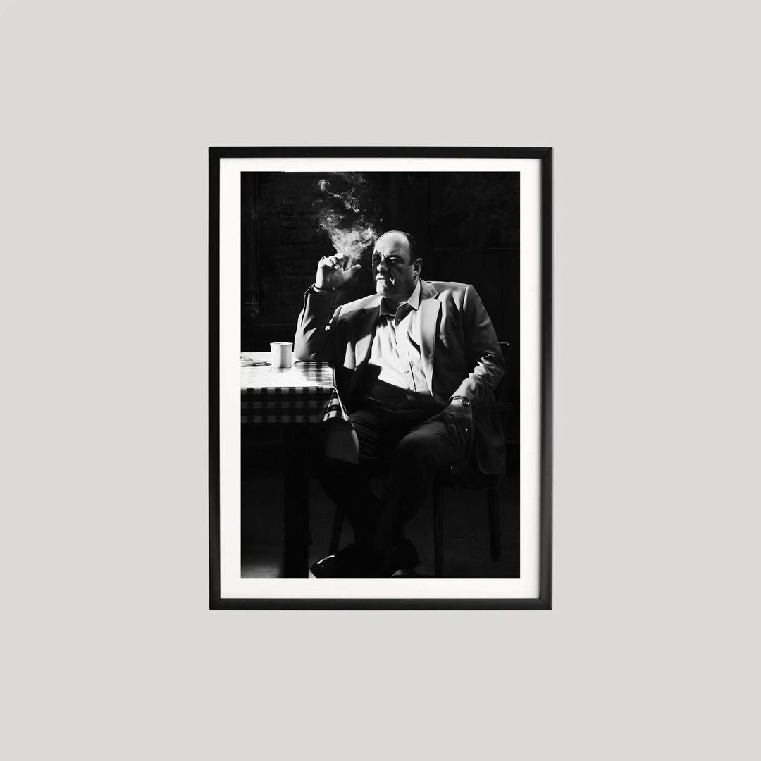 Tony Soprano Inspired Print, Noir Mafia Photography, Retro Mob Boss Art ...