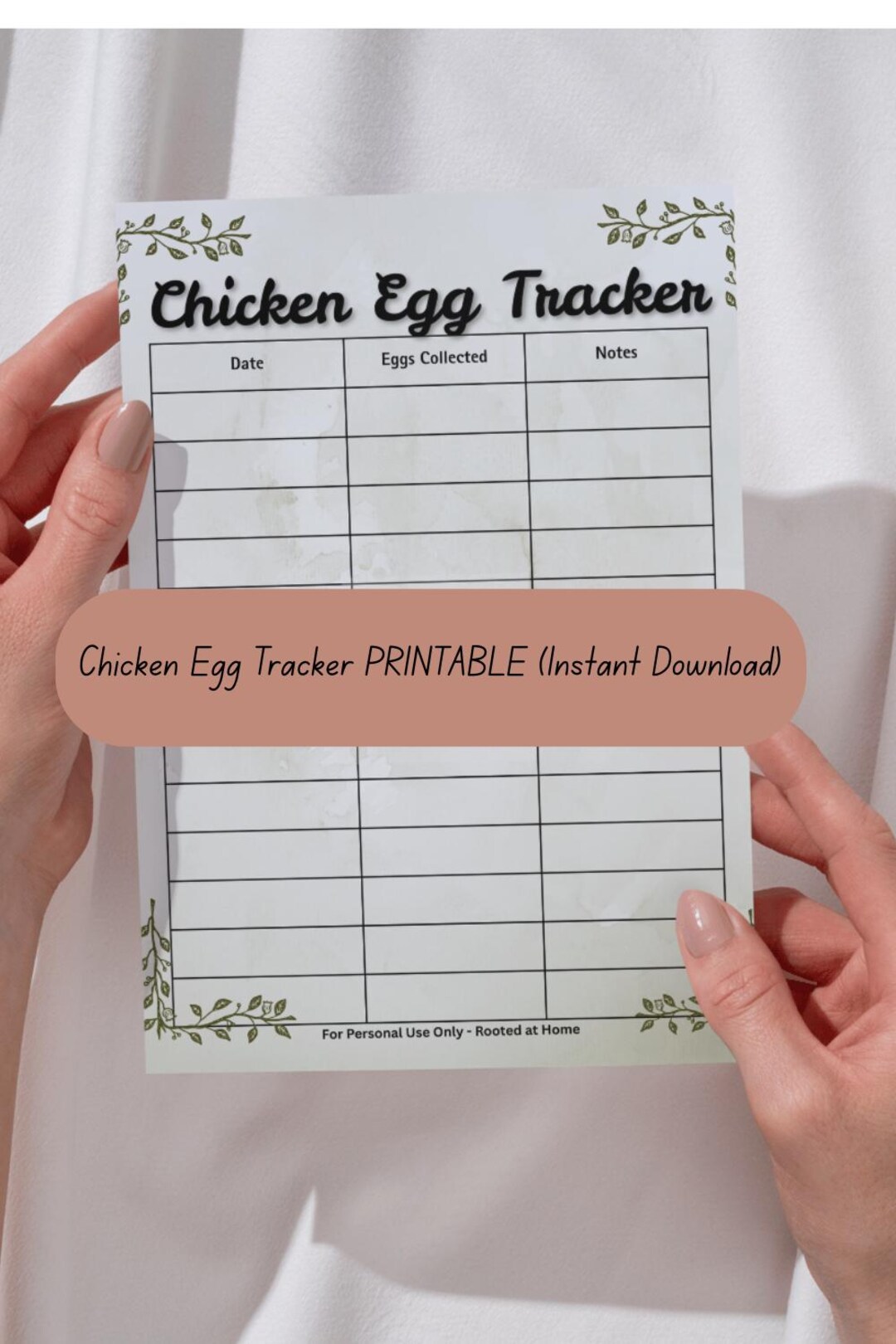 Chicken Egg Tracker Printable | Flock Management Log | Backyard ...