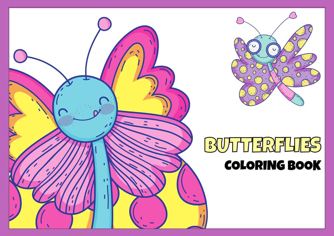 Butterfly Positive Affirmations Coloring Book Printable,mindfulness ...