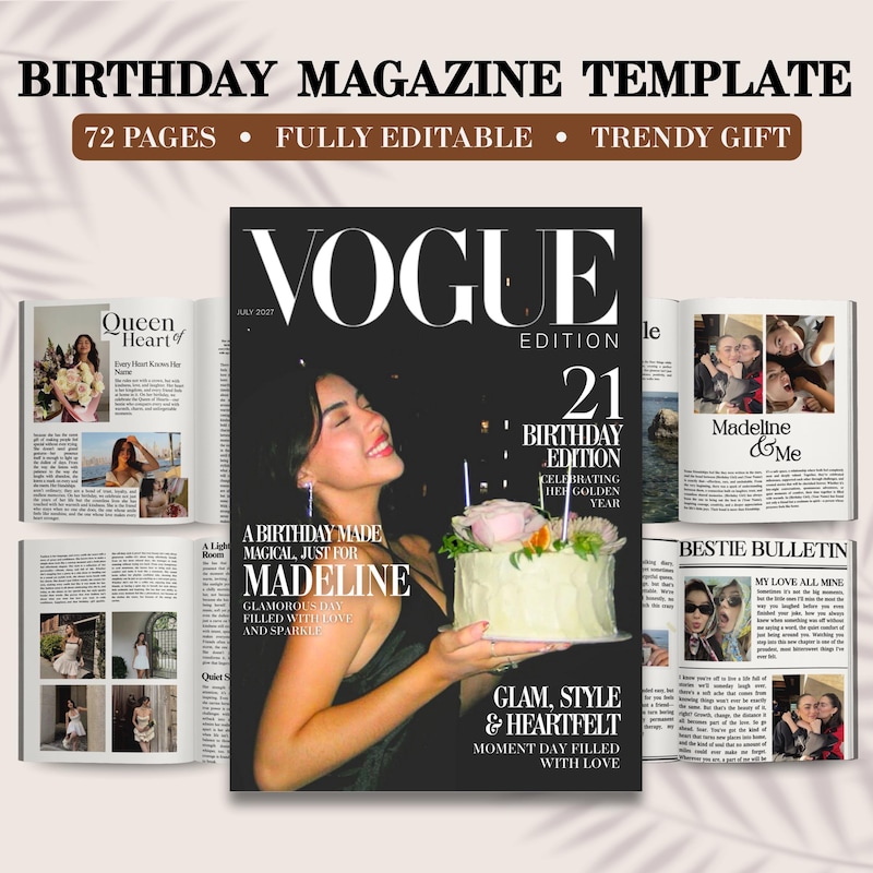 Template Magazine Bestie - Etsy UK