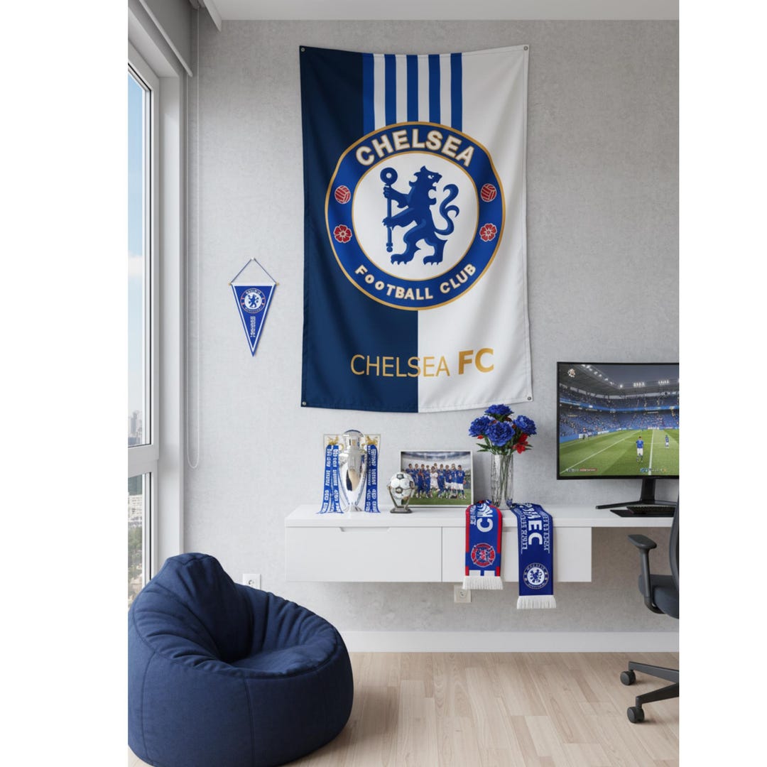 Chelsea FC Tapestry - Football Club Wall Art, Premier League Decor ...