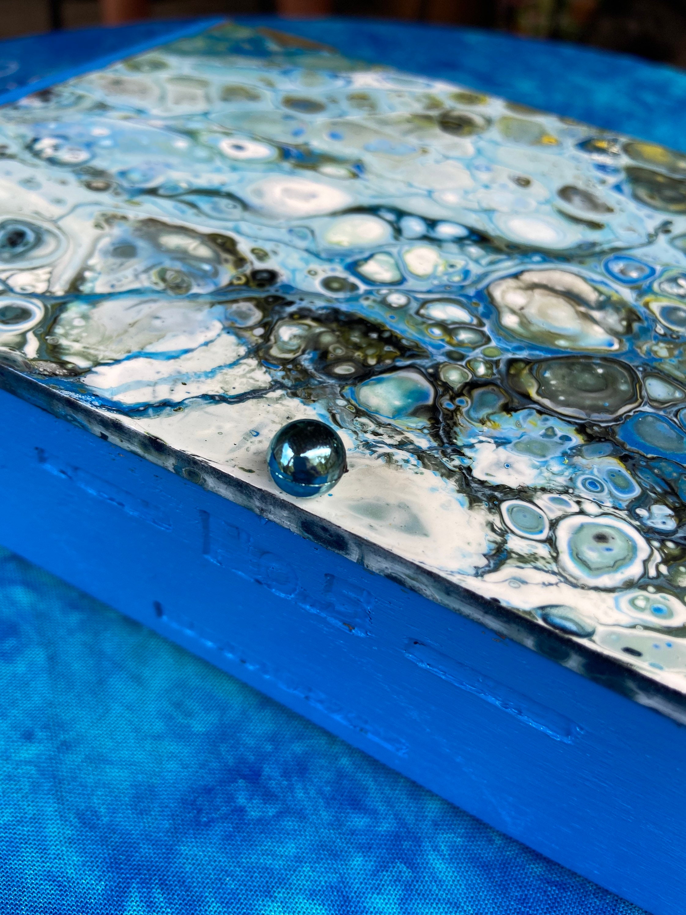 Hand Painted Authentic Recycled Cigar Box Acrylic - Etsy UK