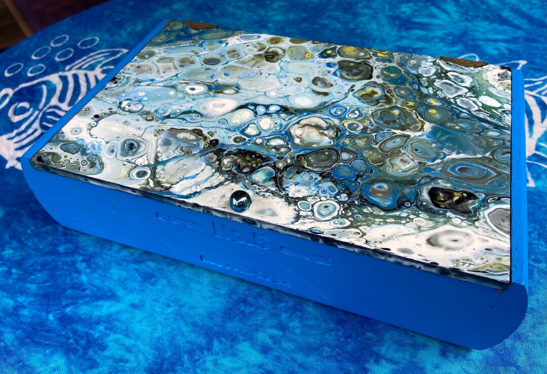 Hand Painted Authentic Recycled Cigar Box Acrylic - Etsy UK
