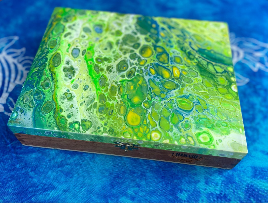 Hand Painted Acrylic Authentic Cigar Box Storage Box - Etsy