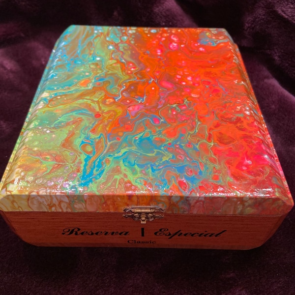 Painted Cigar Box - Etsy