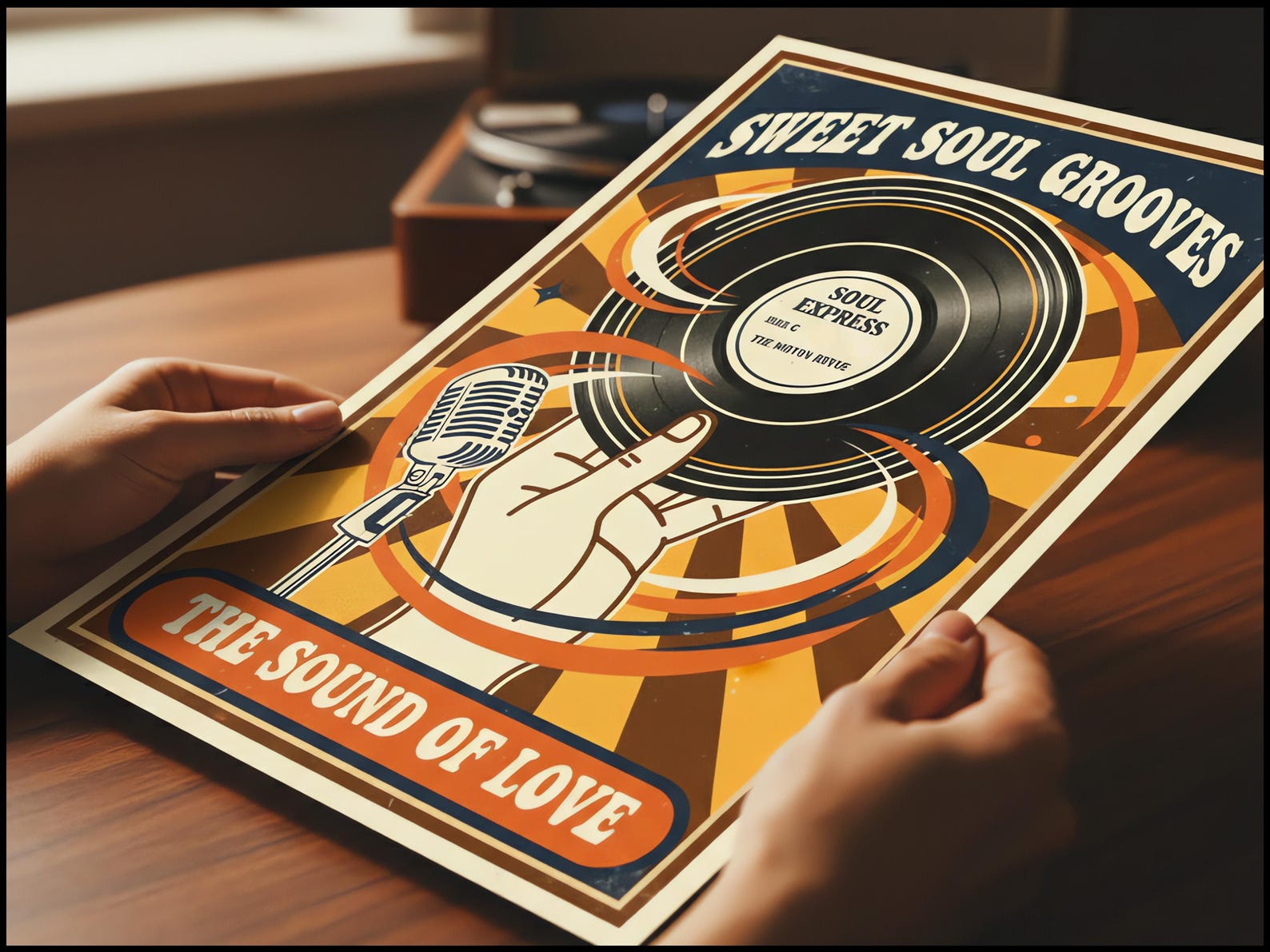 Clipart Vintage Music Posters Set | Retro Mid Century Digital Art ...