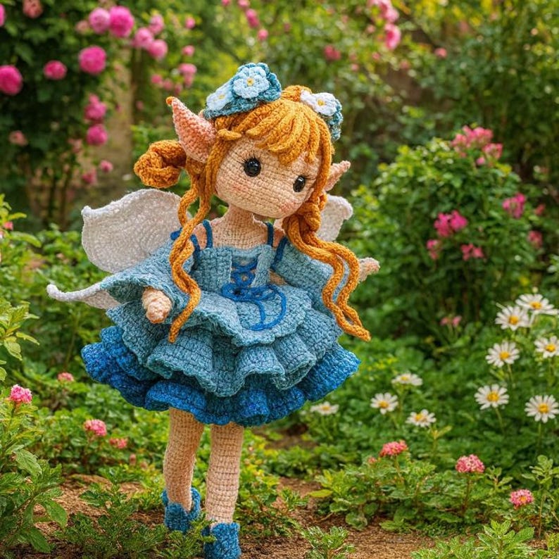 Fairy Doll Crochet Pattern, Amigurumi Princess Doll PDF, Cute Crochet ...