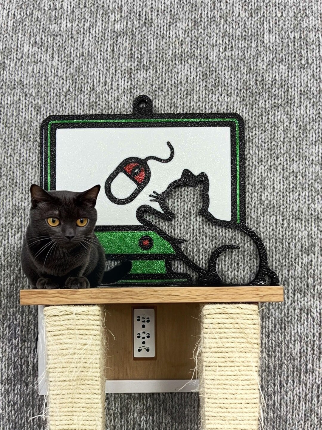 3D Printed Gamer Cat Ornament / 2 Colors, 2 Sizes - Etsy