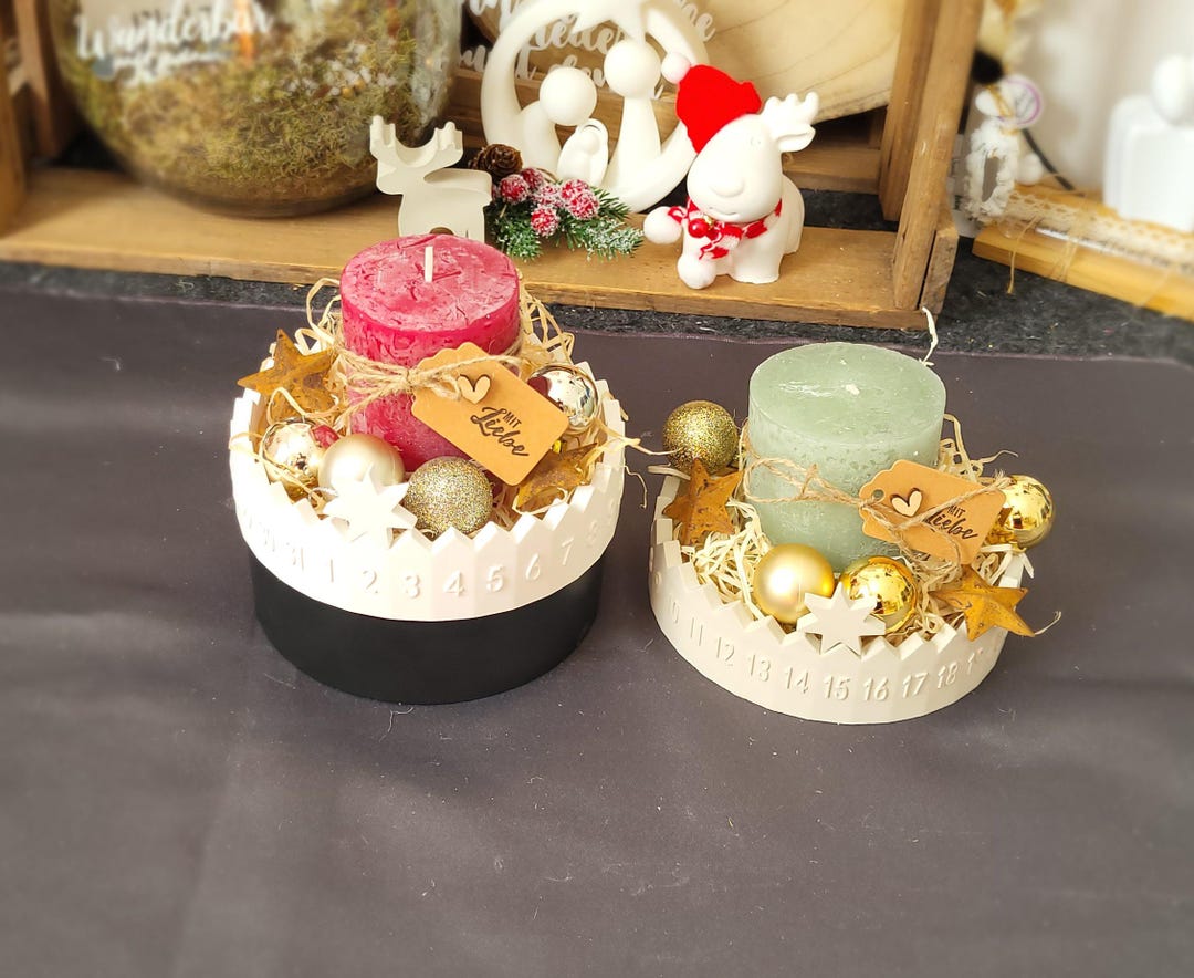 Calendar Bowl / Countdown Calendar / Advent Calendar, Suitable for Year ...
