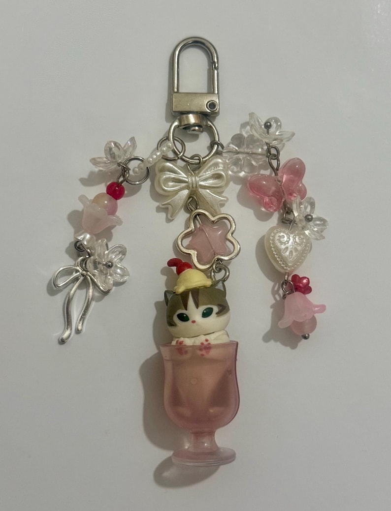 Mofusand Sundae Series Keychain Charm - Etsy