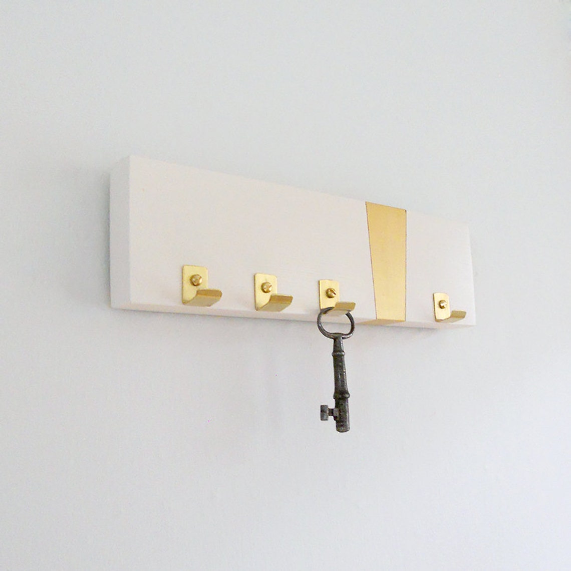 Modern Key Rack Brass Gold Key Holder Minimal Linear Design - Etsy
